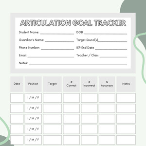 Printables | Holistic Speech